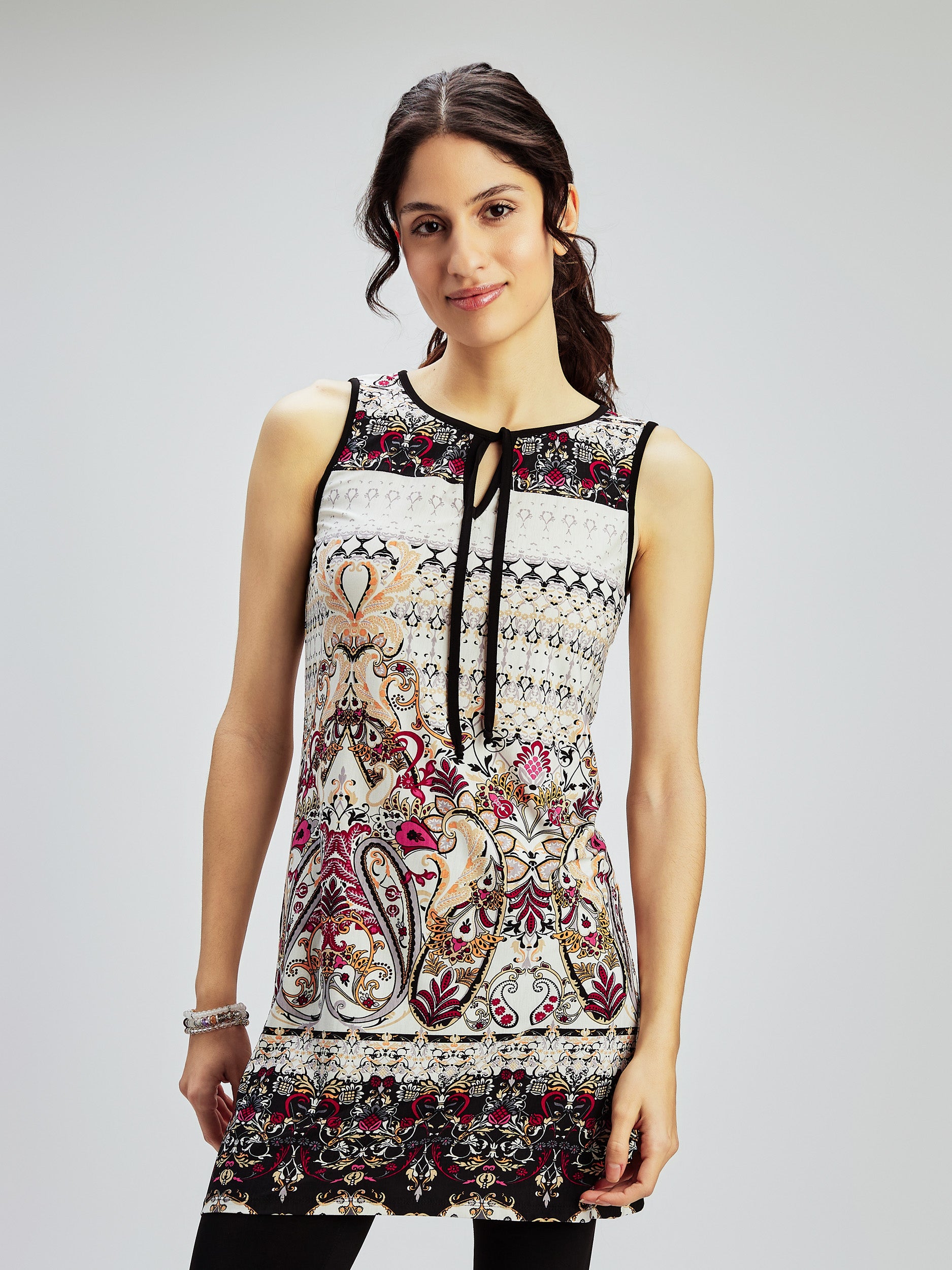 Sleeveless semi-fitted tunic – Boutiques San Francisco