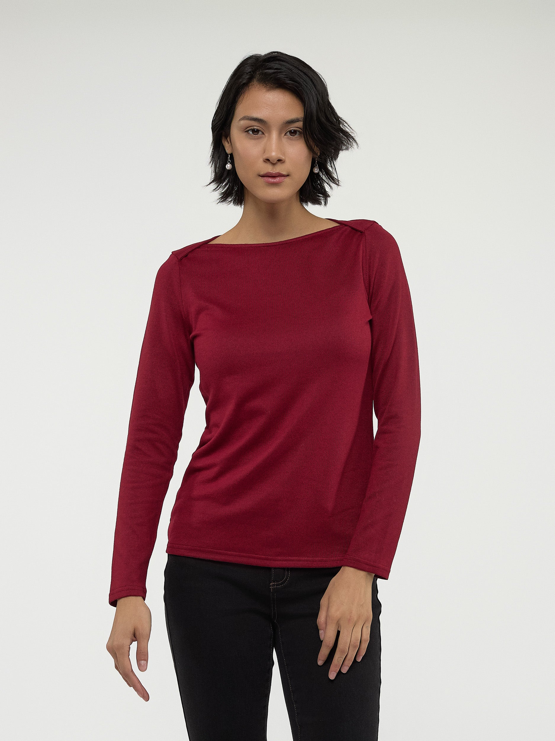 Long-sleeve semi-fitted t-shirt – Boutiques San Francisco